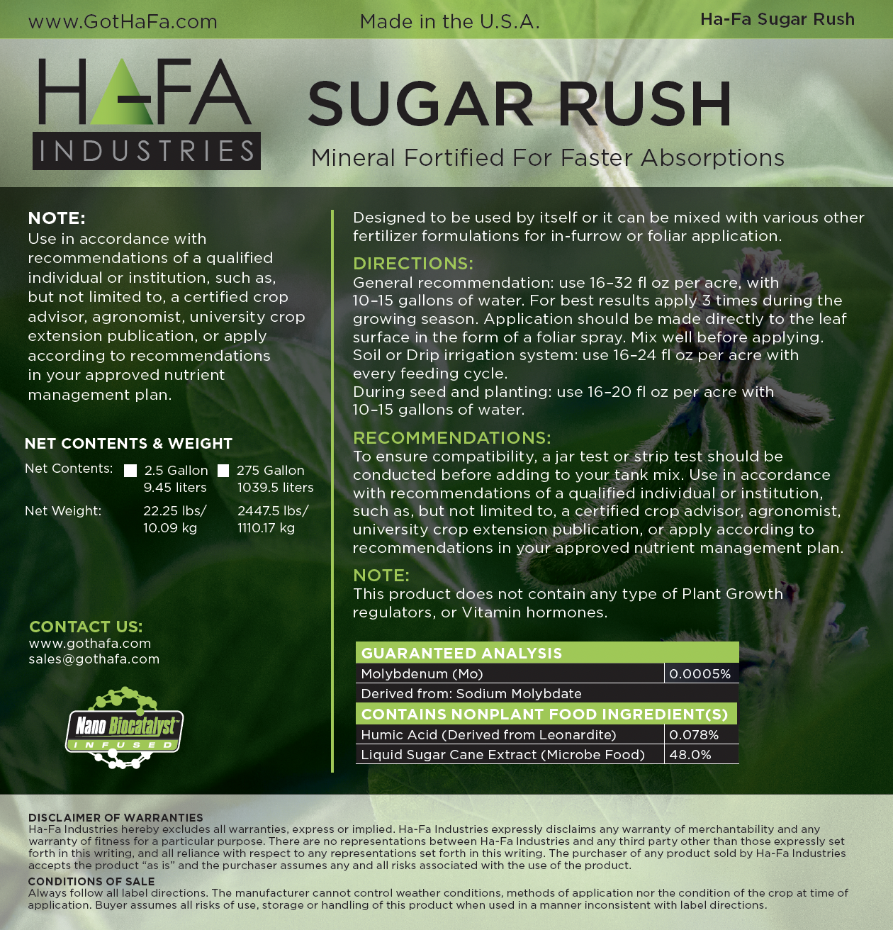 Sugar Rush - Ha-Fa Industries