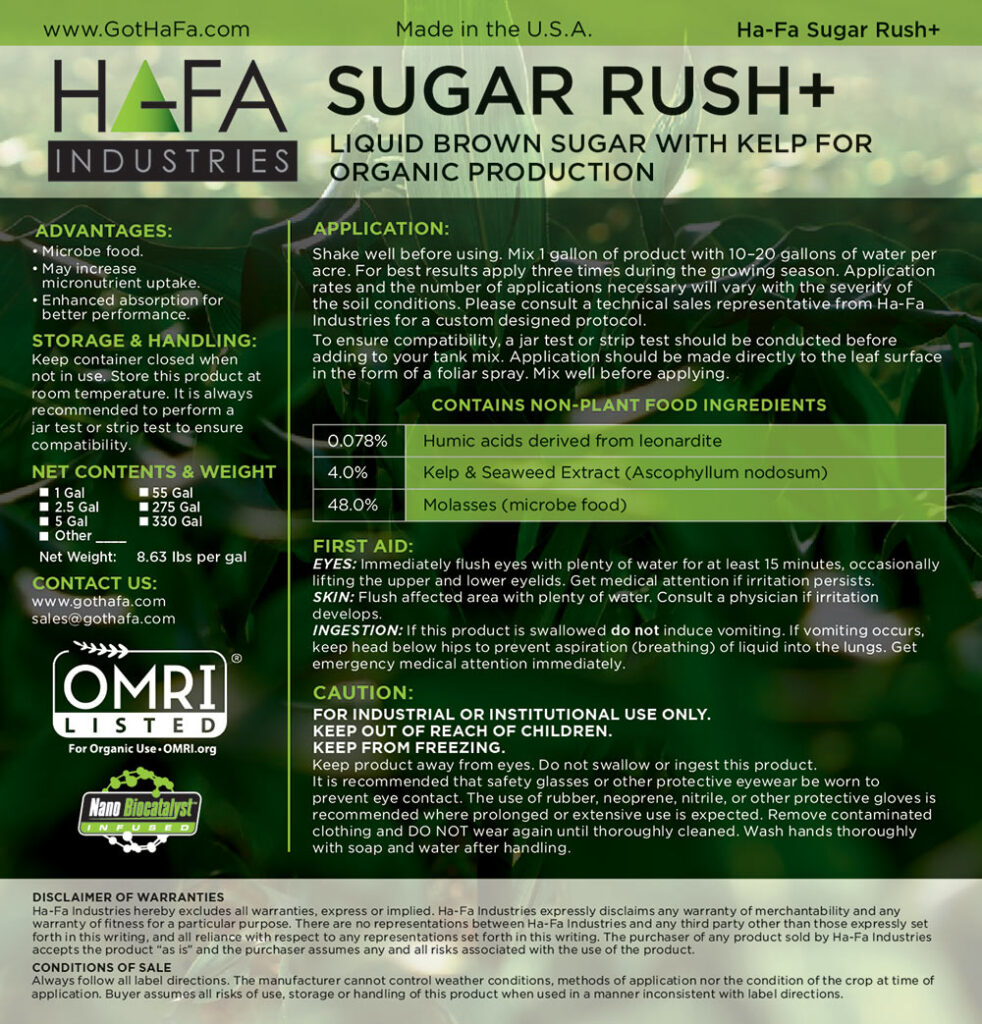Sugar Rush+ - Ha-Fa Industries