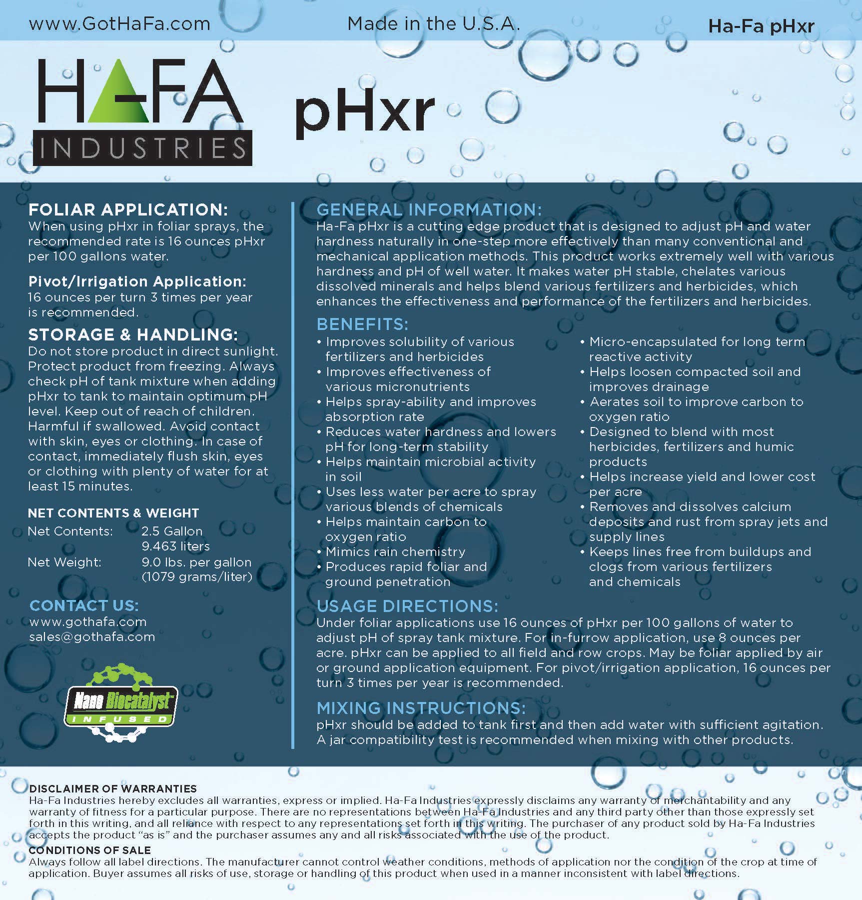 PHXR - Ha-Fa Industries